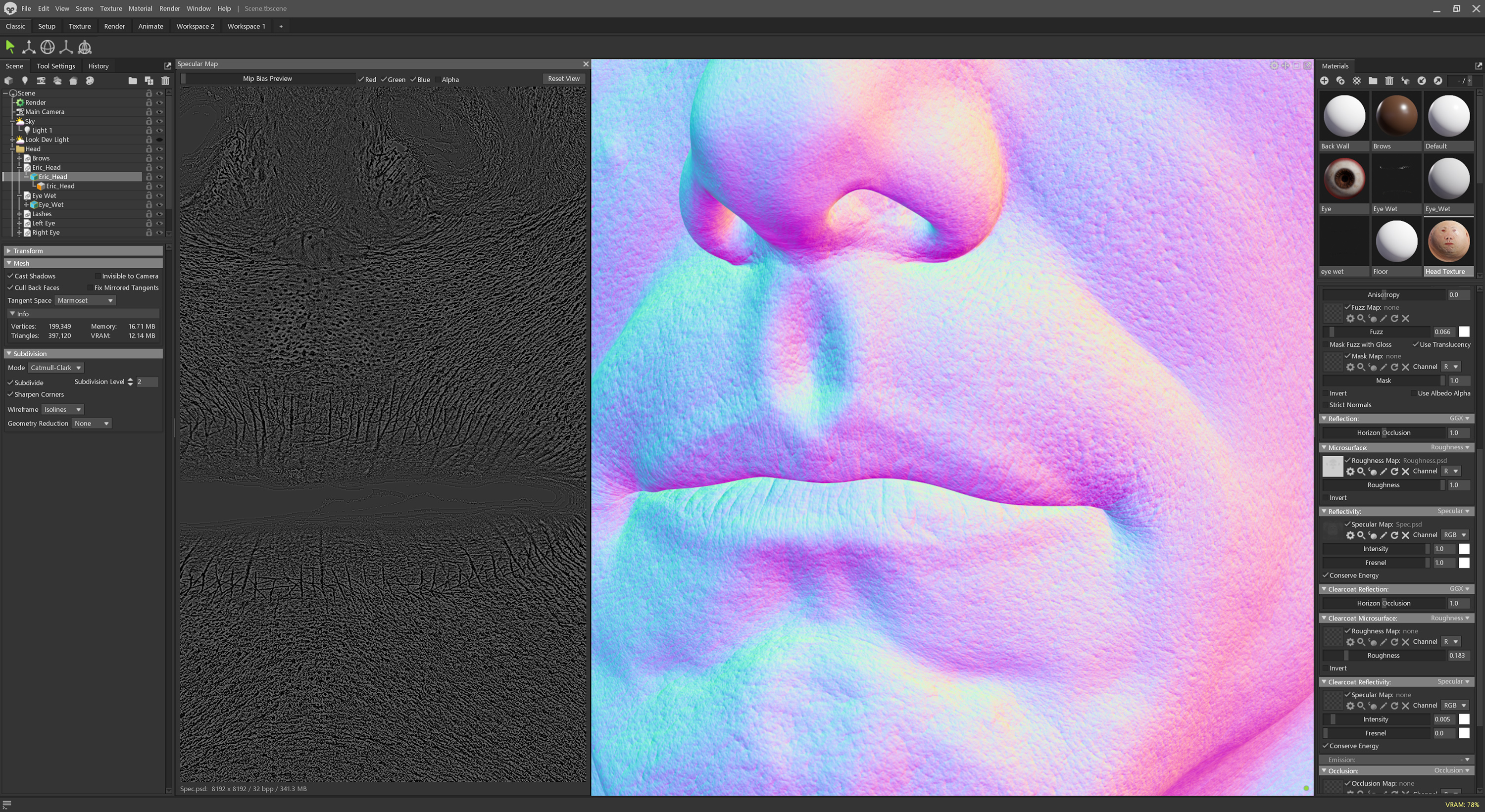 Lighting, Rendering and shading in marmoset toolbag 4