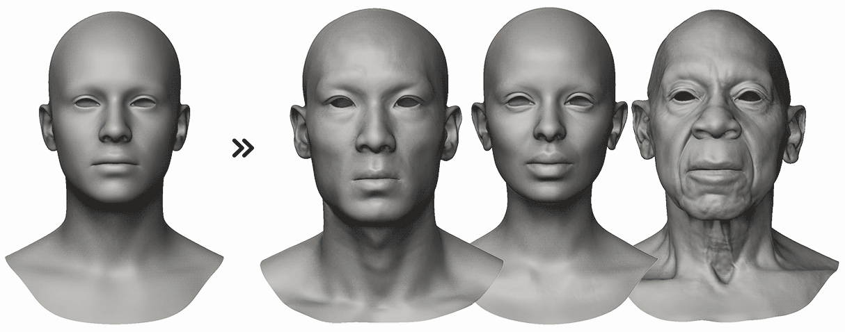 Free Multi Expression Base Mesh