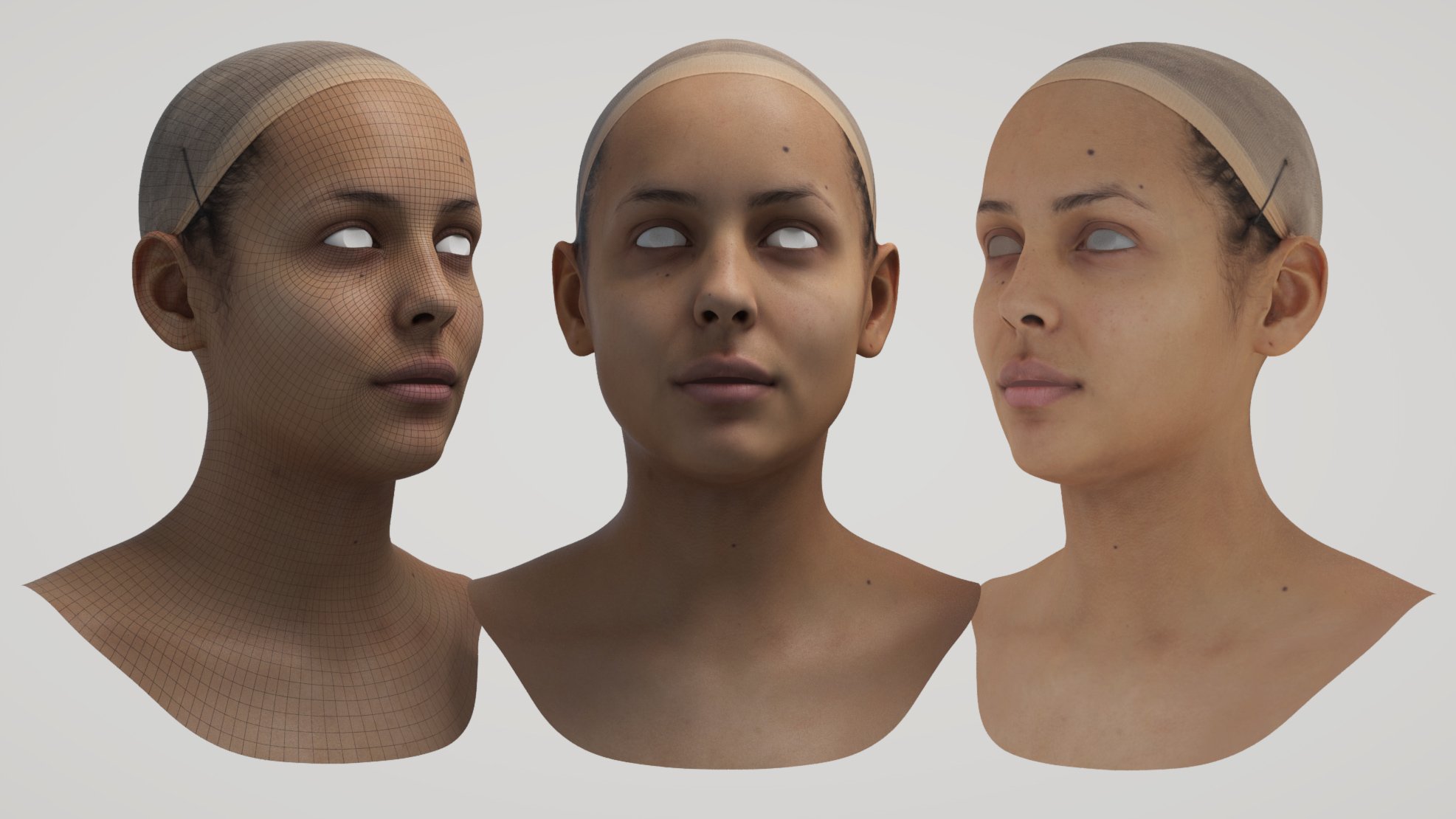 Human Face Texture Map
