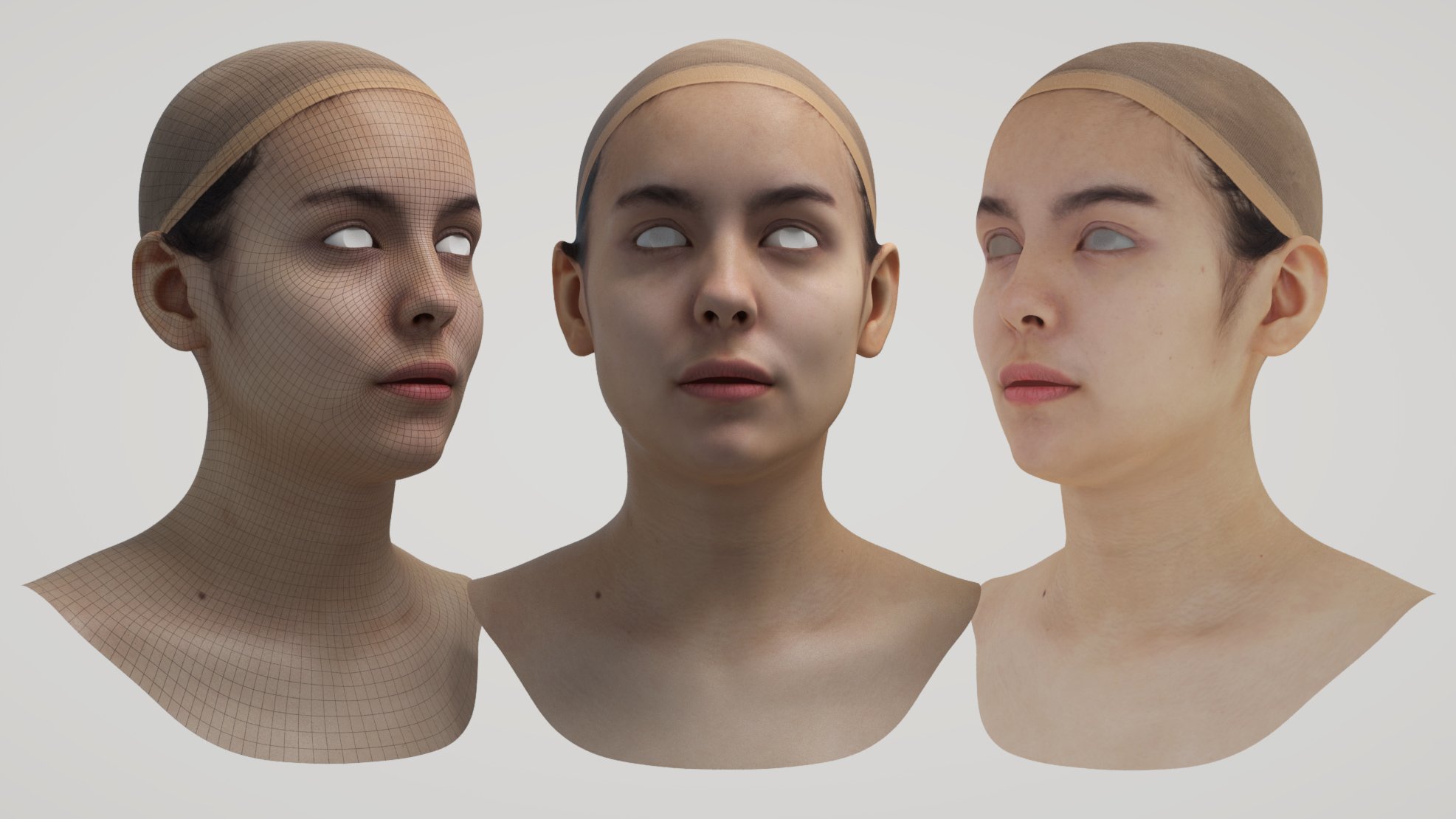 Female Multi Texture Base Mesh