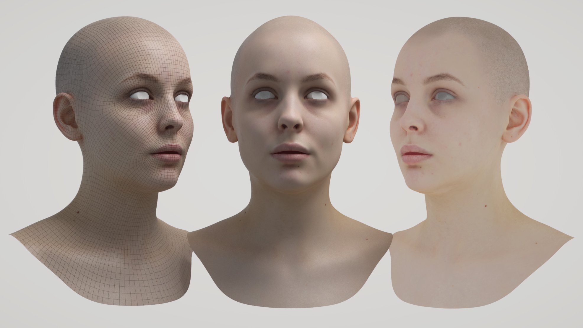Female Multi Texture Base Mesh