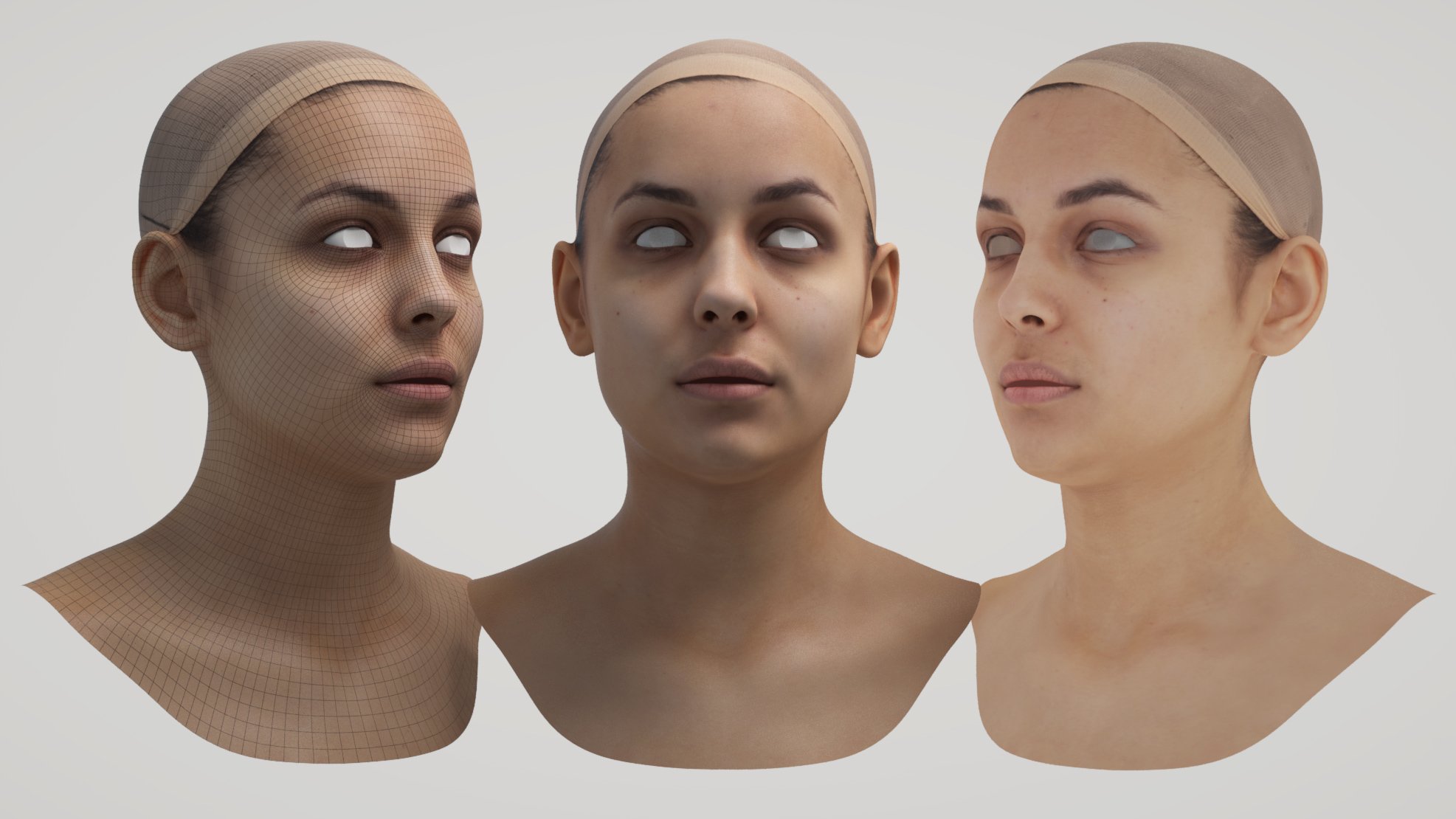 Female Multi Texture Base Mesh