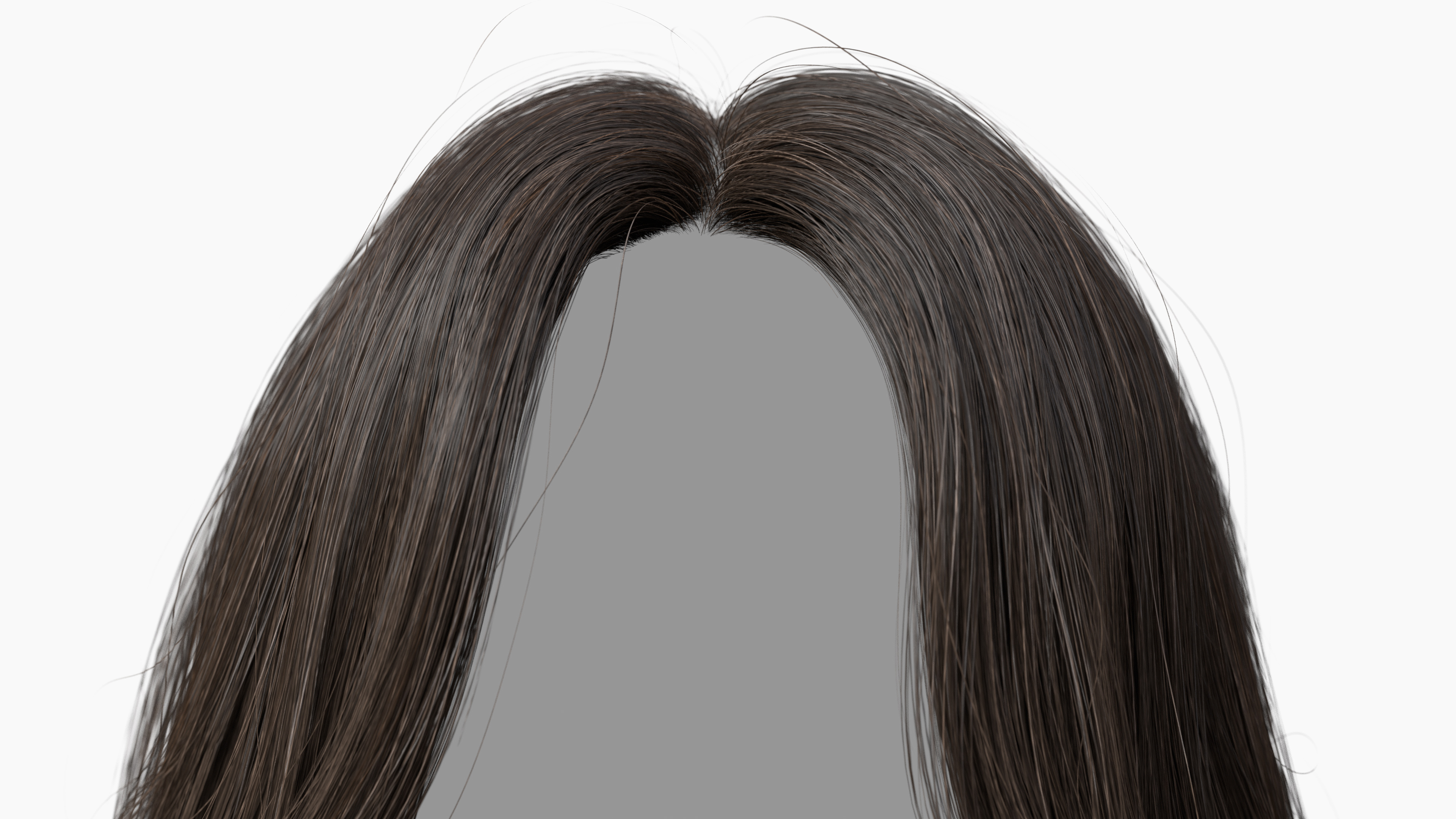 Realtime Hair - Middle Parting