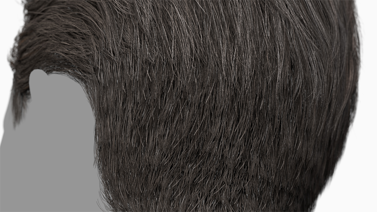Realtime Hair - Side Parted