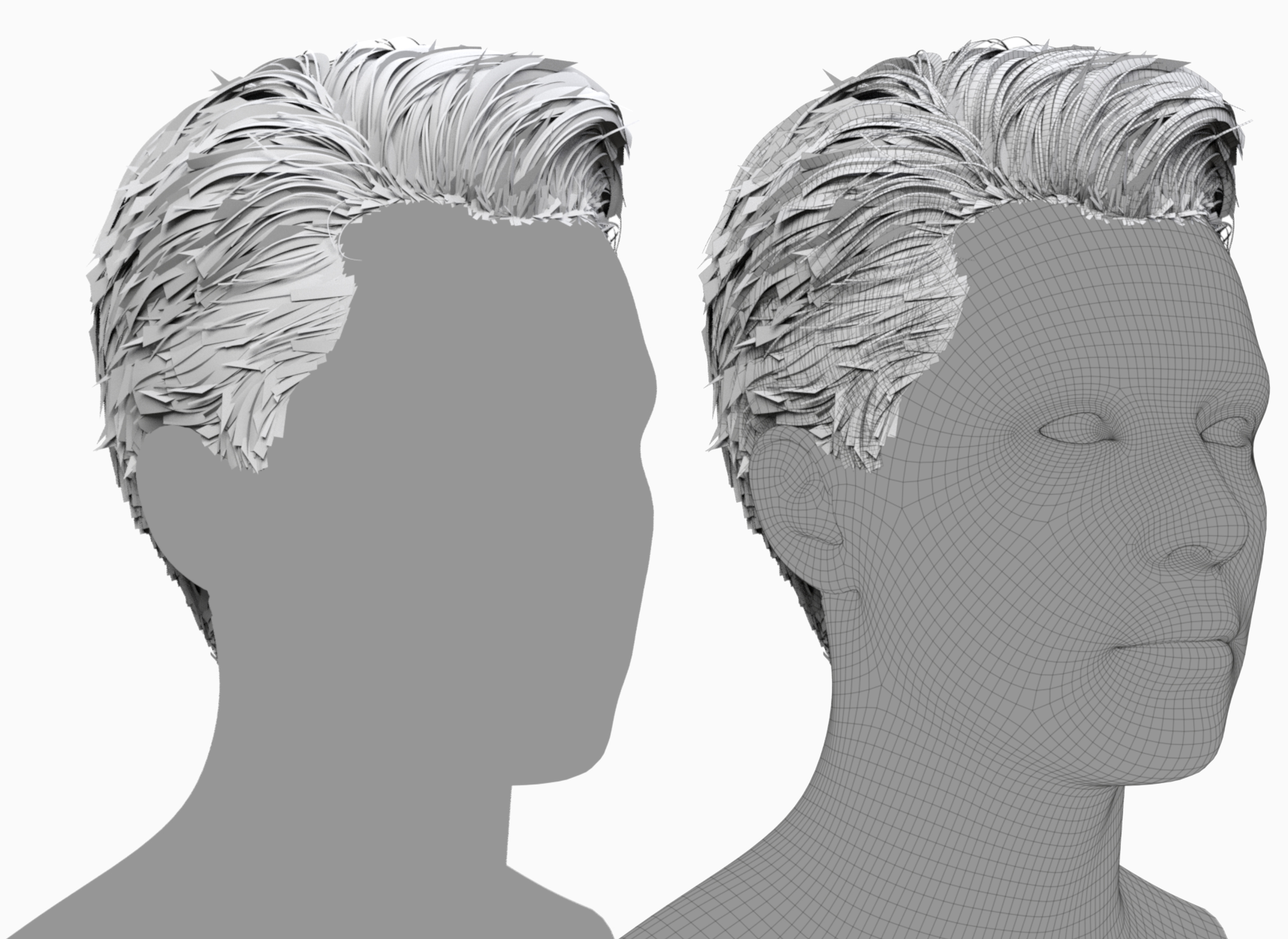 Realtime Hair - Side Parted