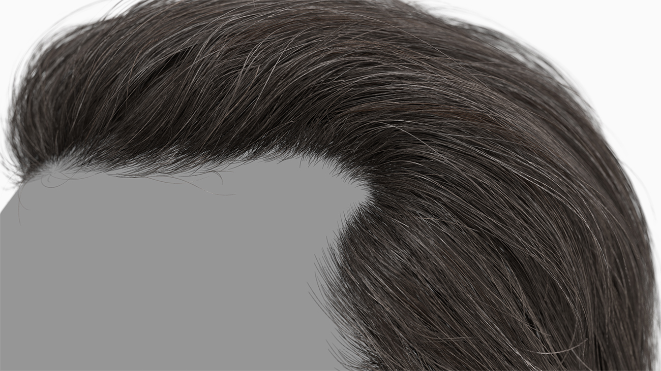 Realtime Hair - Slicked Back