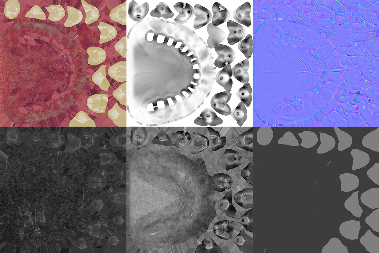 Realistic 3D Teeth with - Includes Blender, Marmoset, and ZTL Files