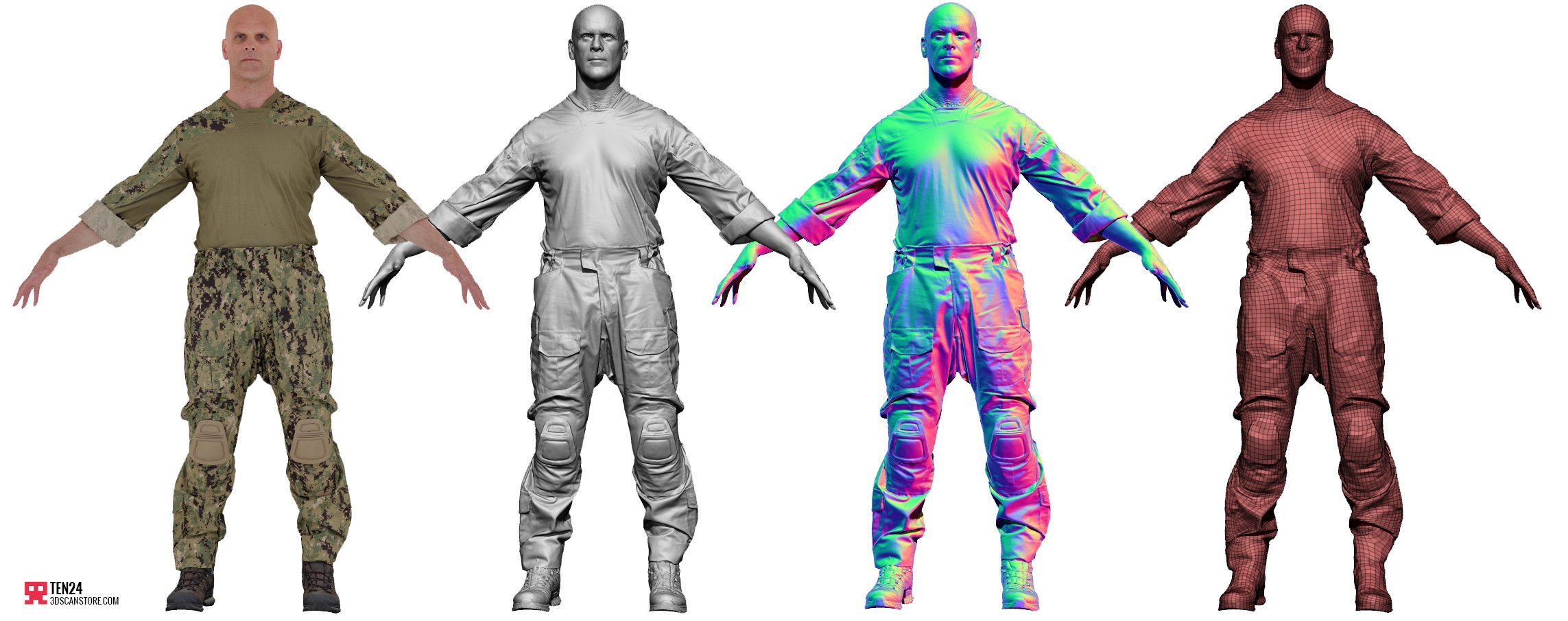 3D Scan Store - AOR-2 Military Scan Bundle